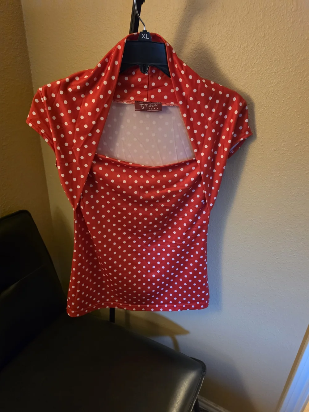 Tyte Jeans | Tops | Tyte Jeans Blouse Features A Stylish Red And White ...
